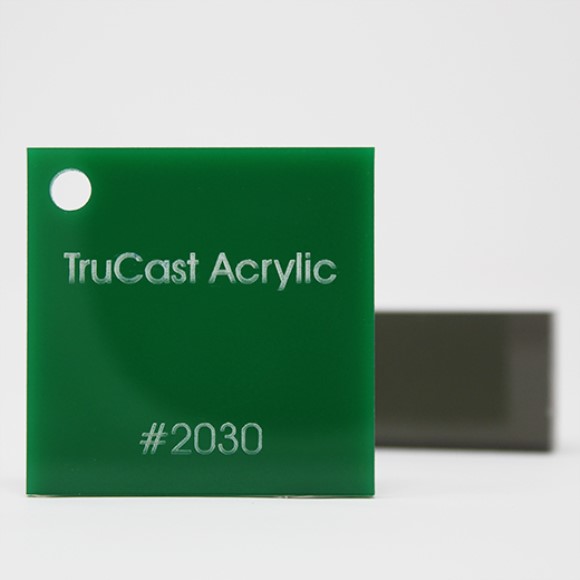 TruCast 2030 Green Acrylic Sheet - 48 x 96 x 0.187