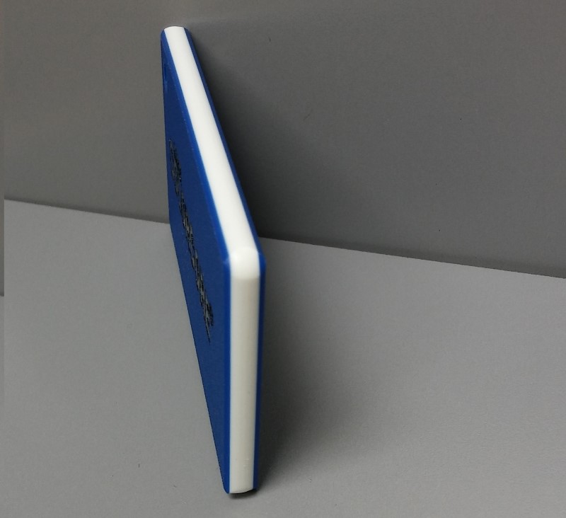 HDPE King ColorCore Blue Sheet 48 x 96 x .250in High-Density Polyethylene