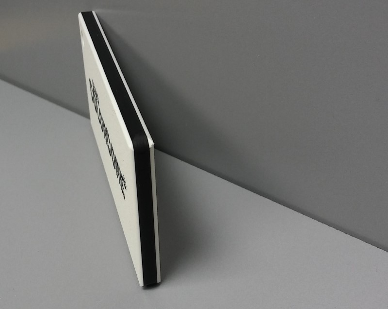 HDPE King ColorCore White Black - 48 x 96 x .500in