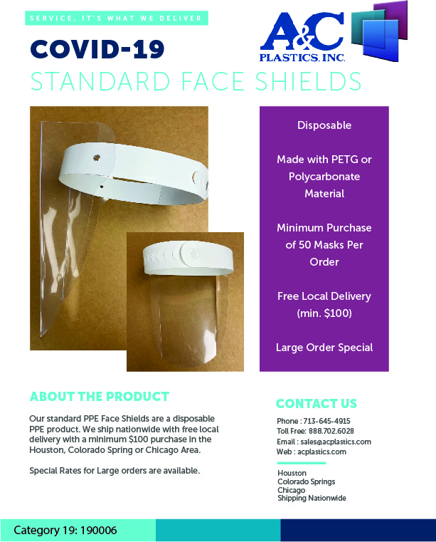 Corona Virus Face Shield | Purchase disposable COVID-19 PPE Face Shield ...